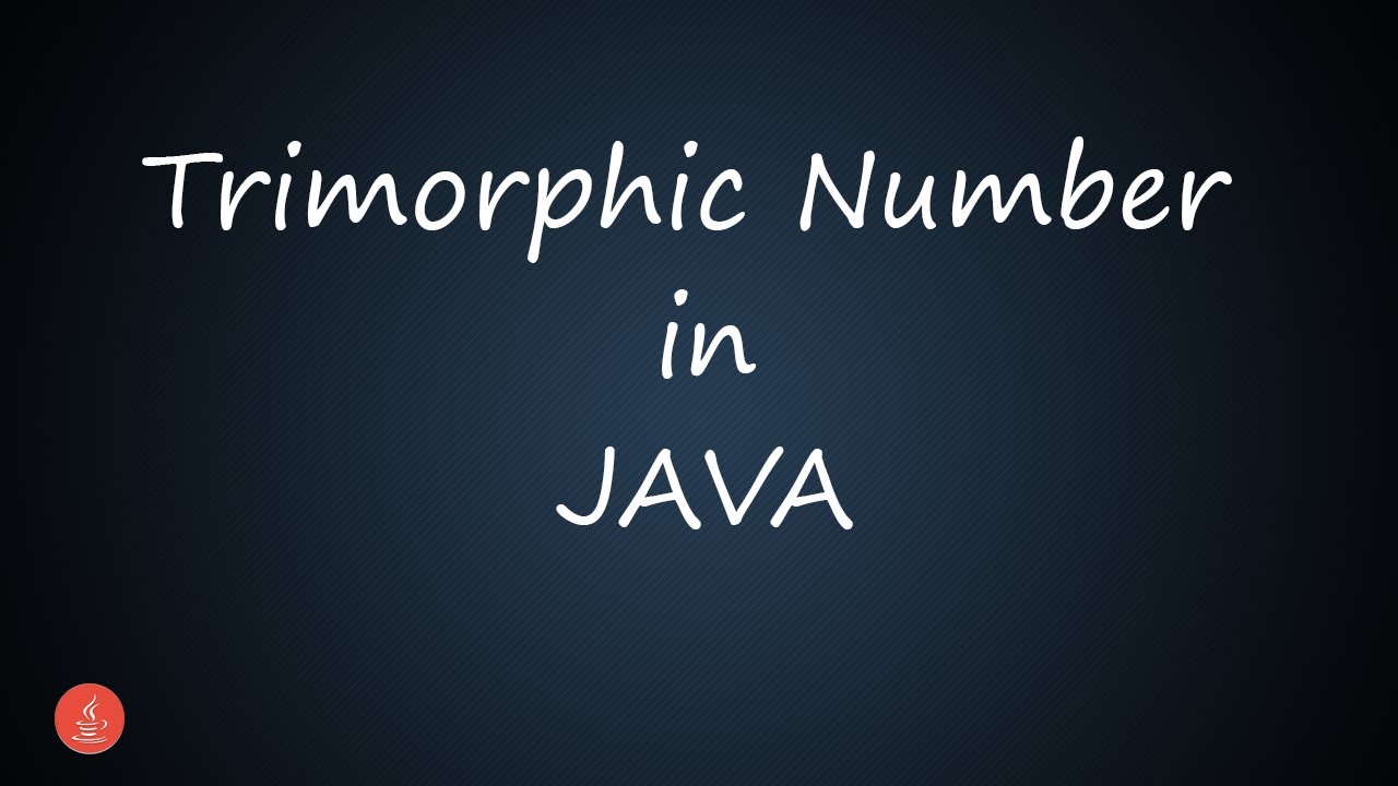 Trimorphic Number in JAVA || BluejCode
