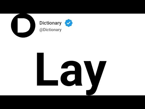 Lay Meaning In English
