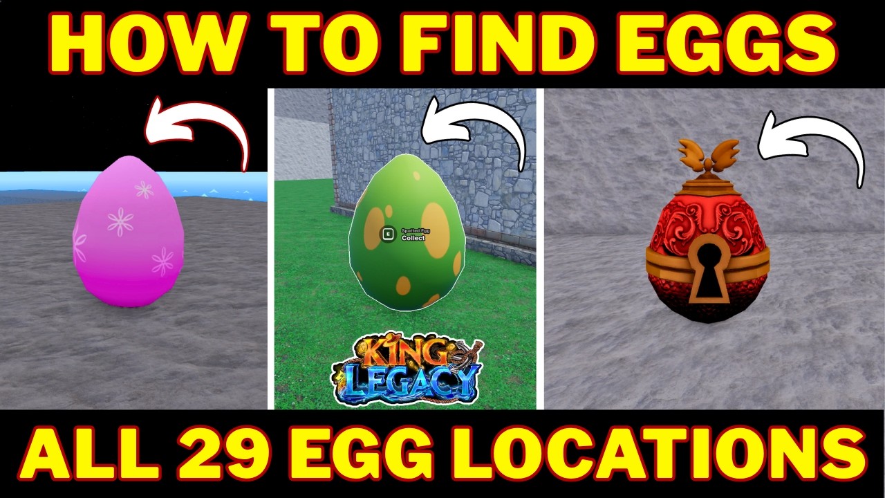 How To Get All 29 Eggs in King Legacy | Easter Event Update Guide | Roblox