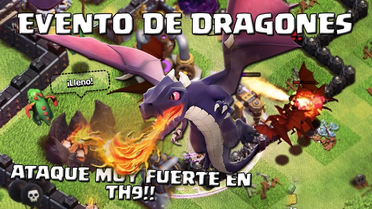 Ataques con Dragones y Bebe Dragones en TH9!! - EVENTOS ESPECIALES - CLASH OF CLANS