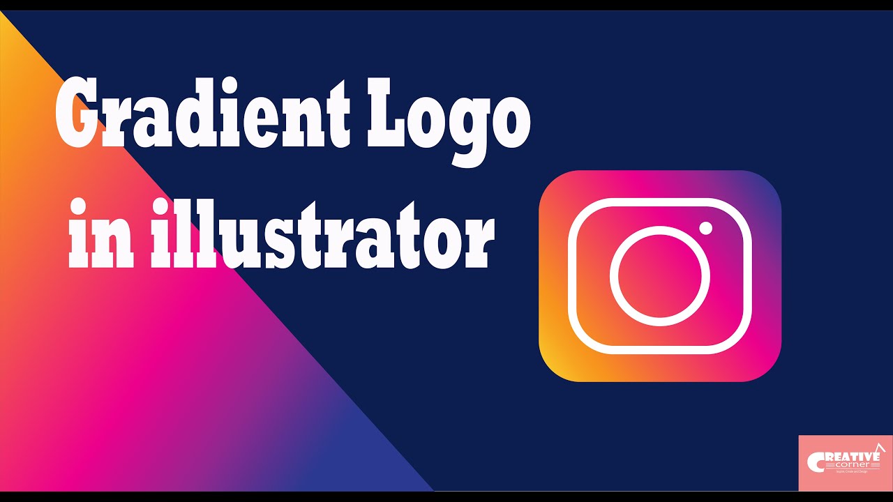 How to use gradient to create instagram logo in Adobe illustrator - Beginner guide