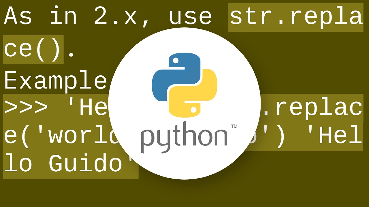 How to use string.replace() in python 3.x