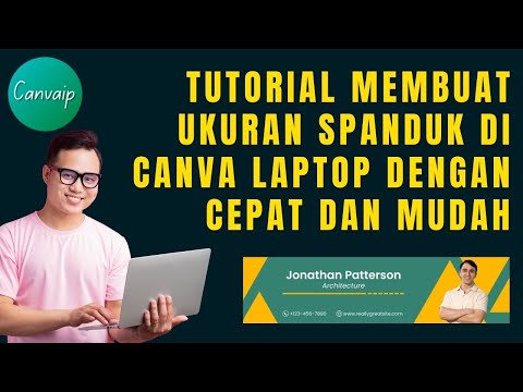 Tutorial membuat ukuran spanduk di canva laptop dengan cepat dan mudah