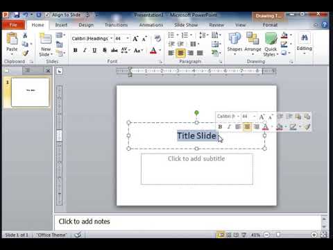 mini toolbar in powerpoint