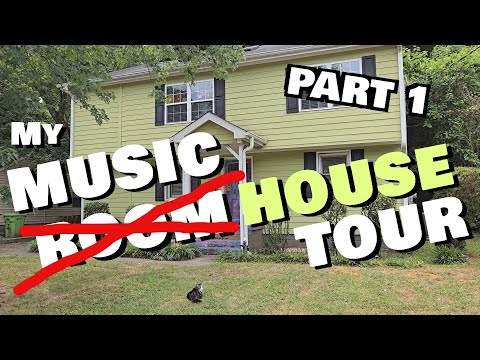 My Music Room Tour? More like MUSIC *HOUSE* TOUR! (Part 1) #vc