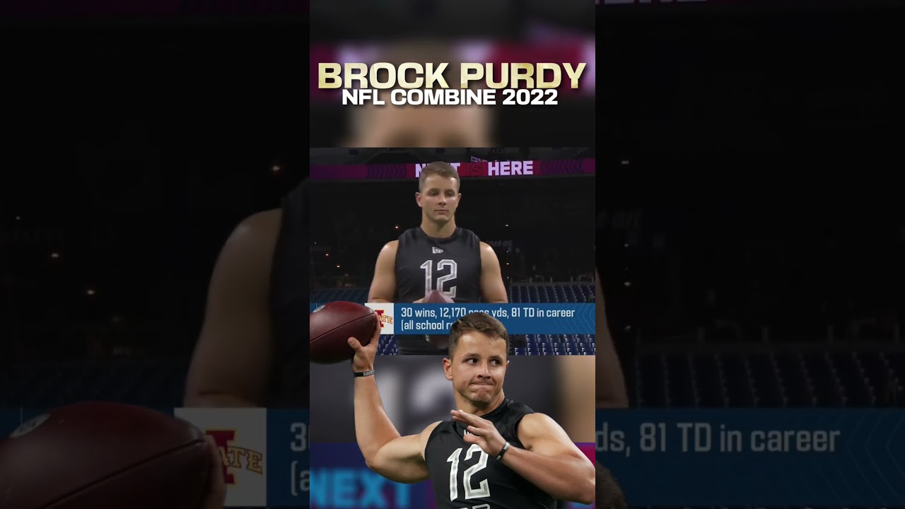 Brock Purdy 2022 NFL combine highlights #49ers #NFL #brockpurdy #sanfrancisco49ers