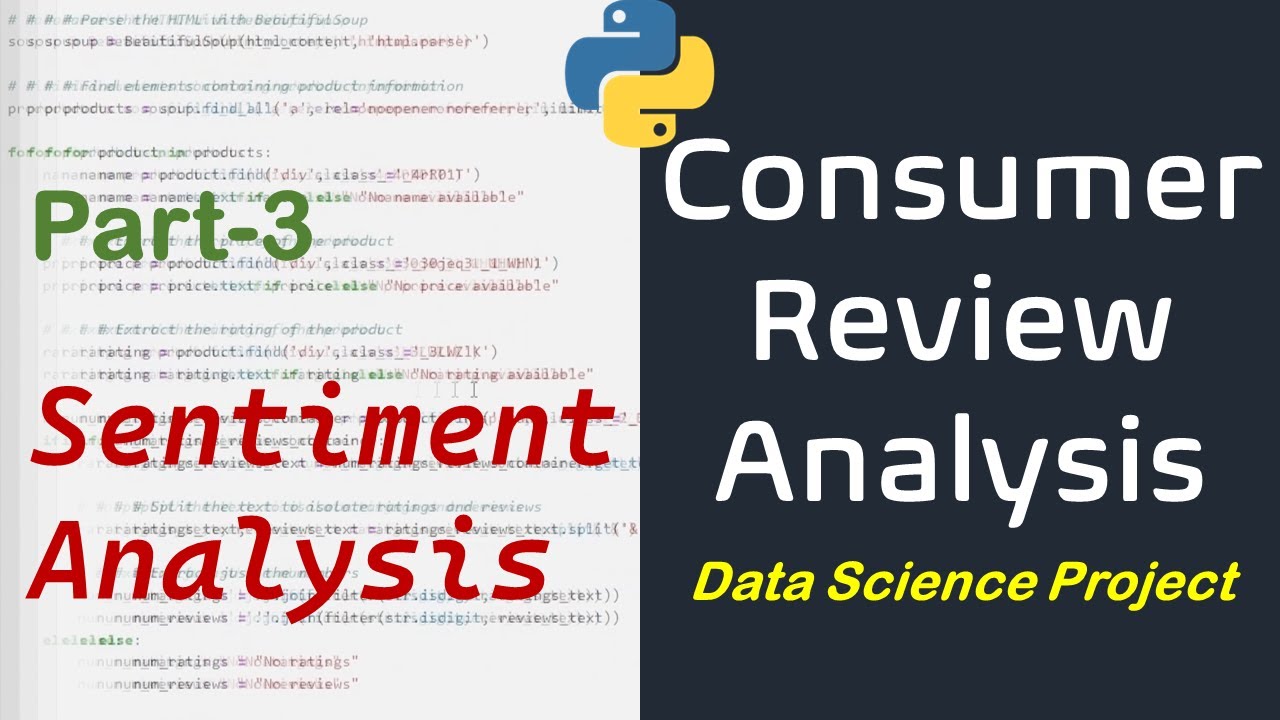Sentiment Analysis | Consumer Review Analysis Using NLP and Machine Learning | Data Science Project