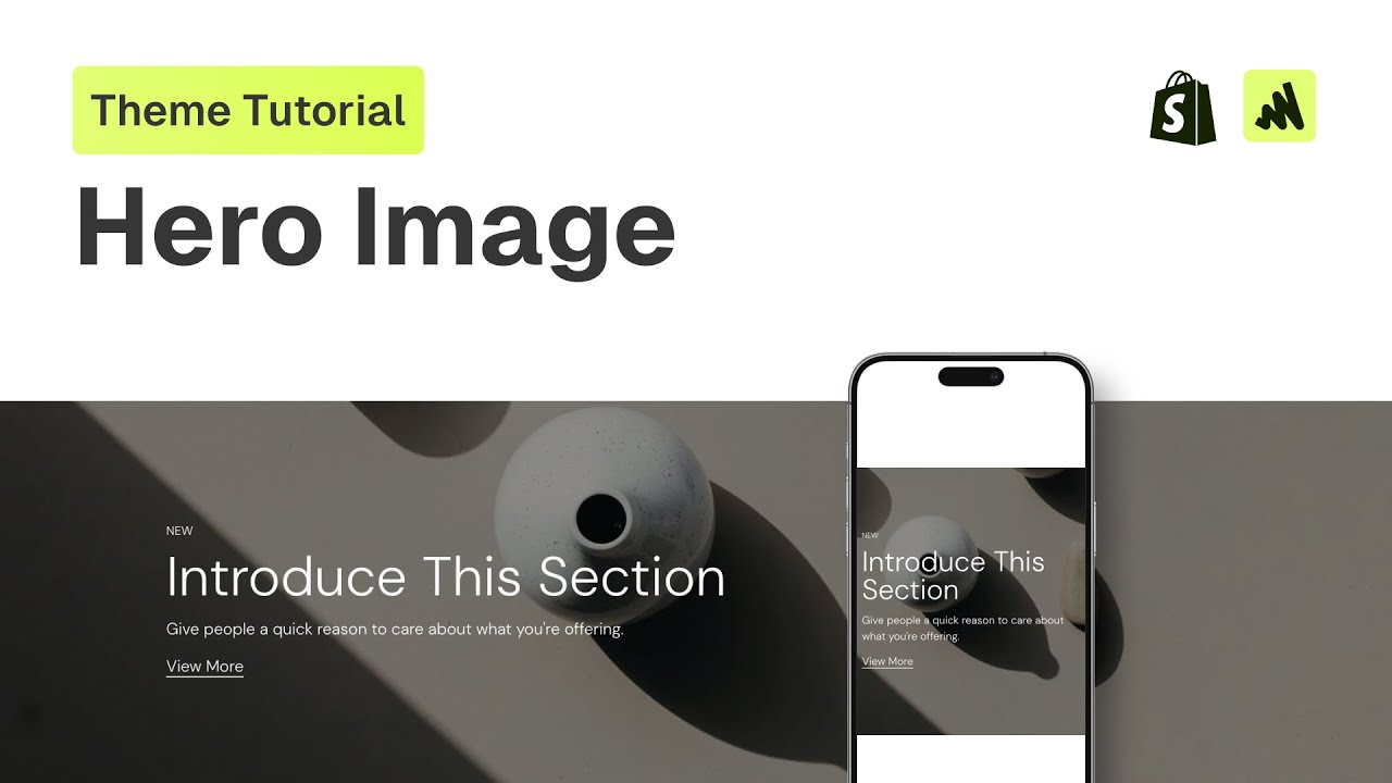How to add a hero image section to any Shopify theme (2026)