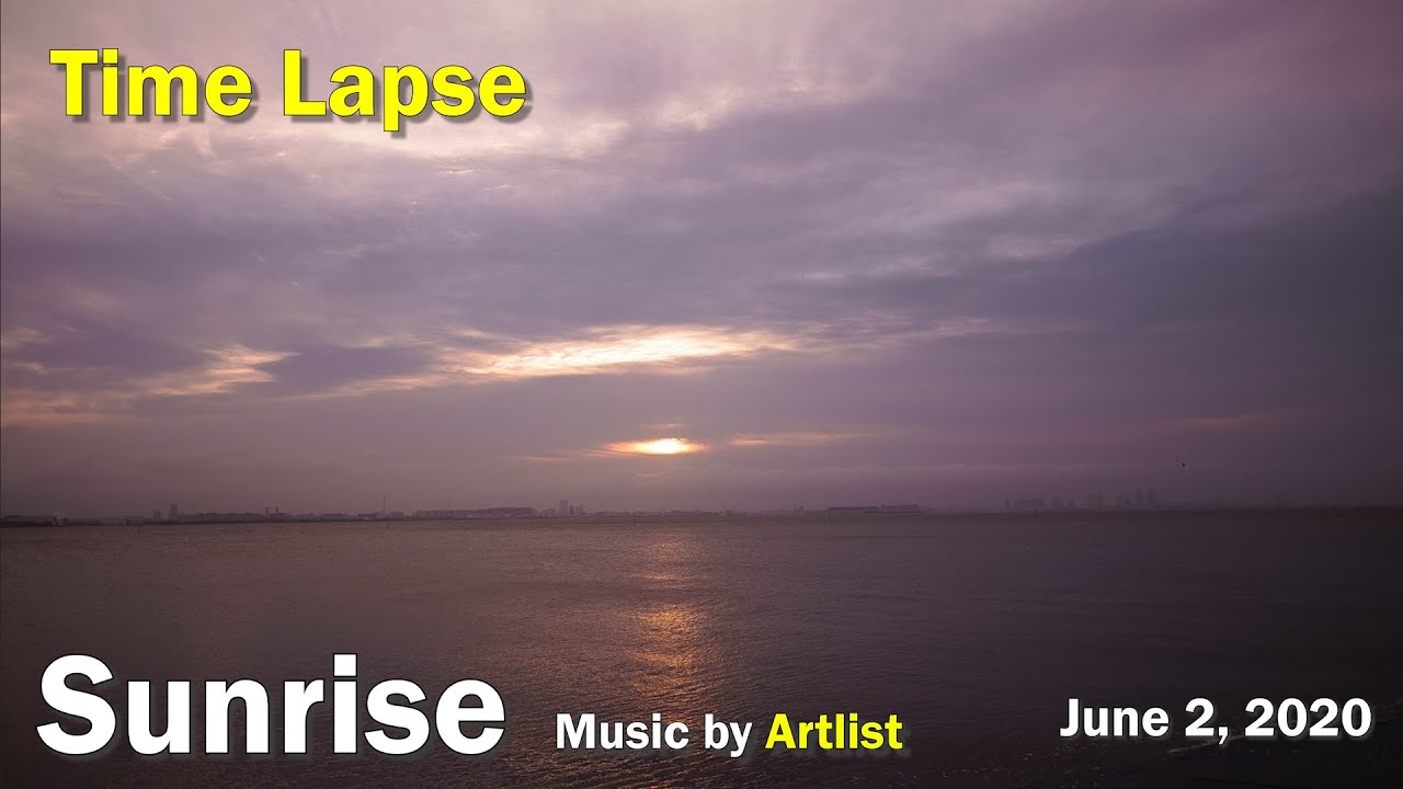 Sunrise in Sanbanse, Japan, July 2, 2020 　-Time-Lapse Version-  #sunrise #timelapse