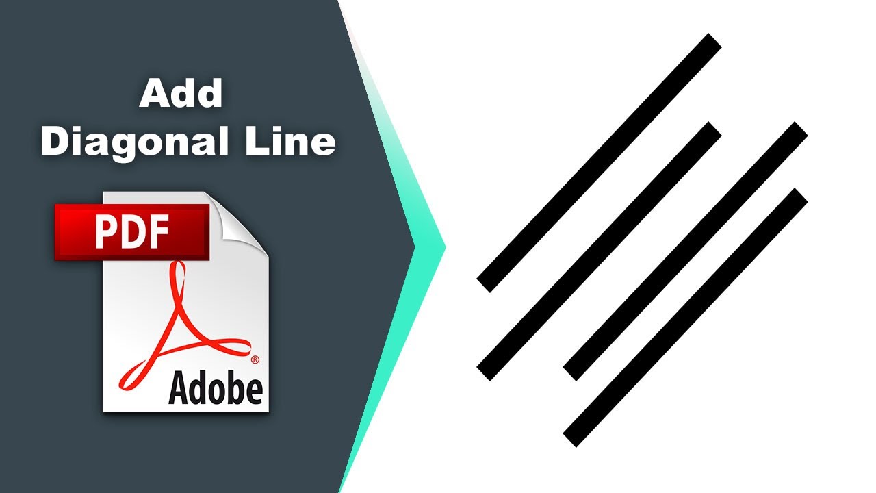 How to add a diagonal line in a pdf file (Comment) using Adobe Acrobat Pro DC