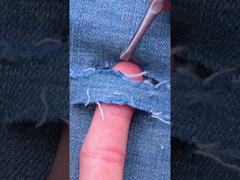 DIY distressed jeans are a breeze with this tip! π