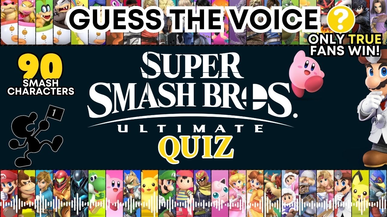 The Ultimate Smash Bros Character Quiz! 90 Questions!