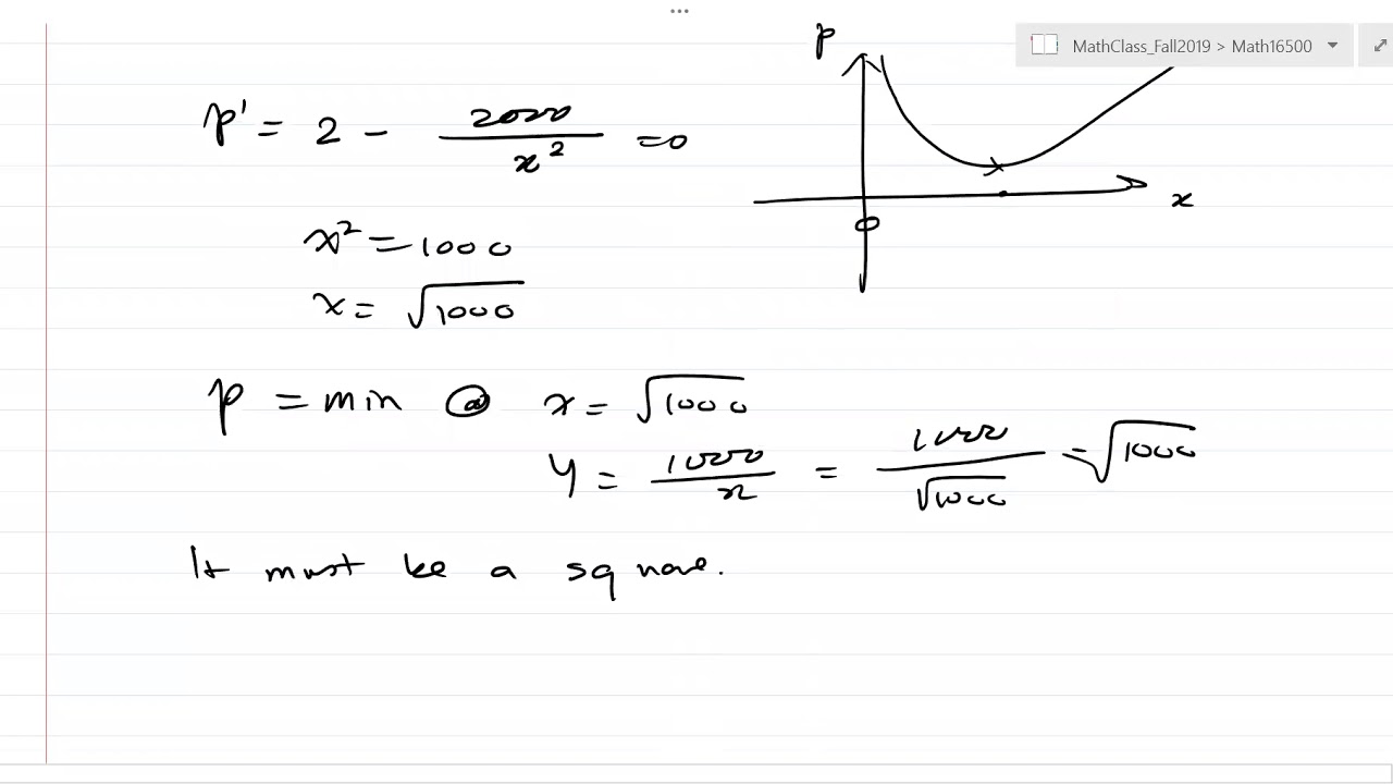 Section 3 7a. Optimization Problems
