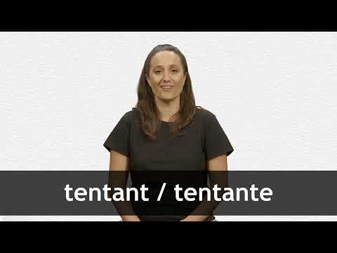 English Translation of “TENTANT” | Collins French-English Dictionary