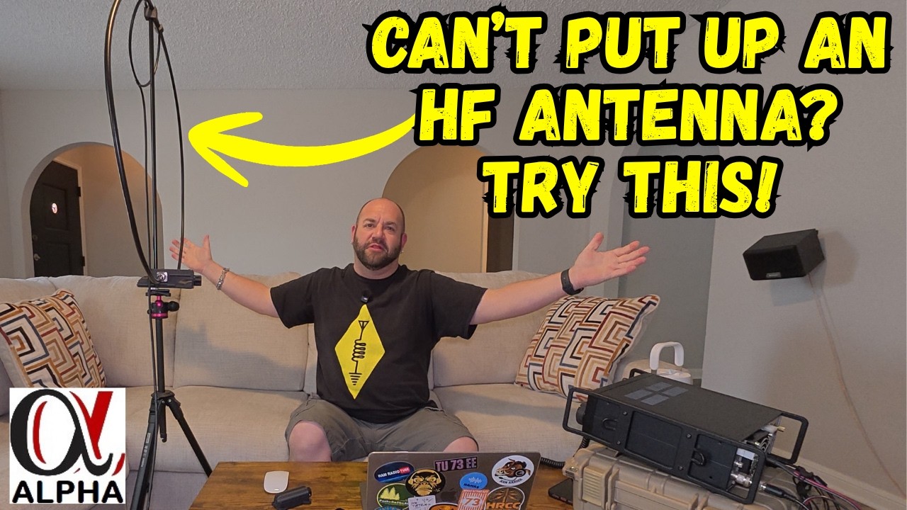 The Best HF Antenna When You Can't Put Up An Antenna | Alpha Antenna MagLoop