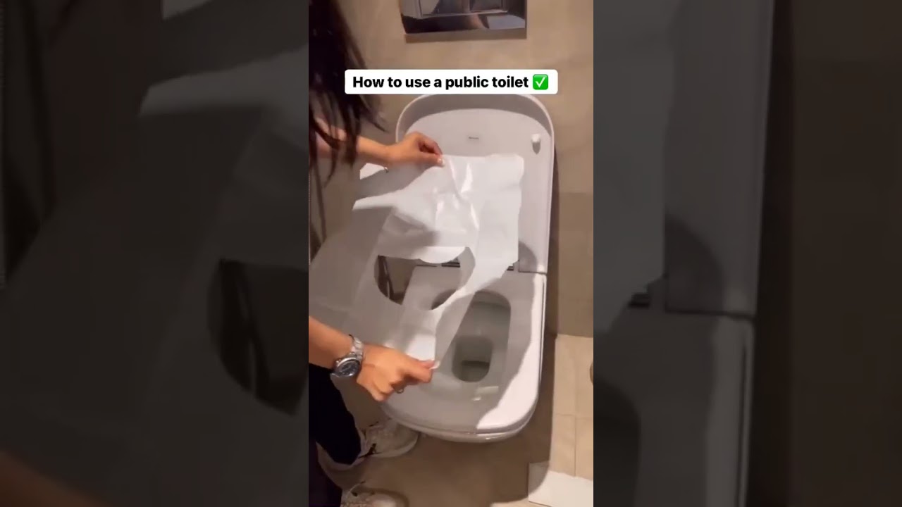 How To Use Public Toilets While Travelling | Travel Essentials By Sirona Hygiene | Sirona #Shorts