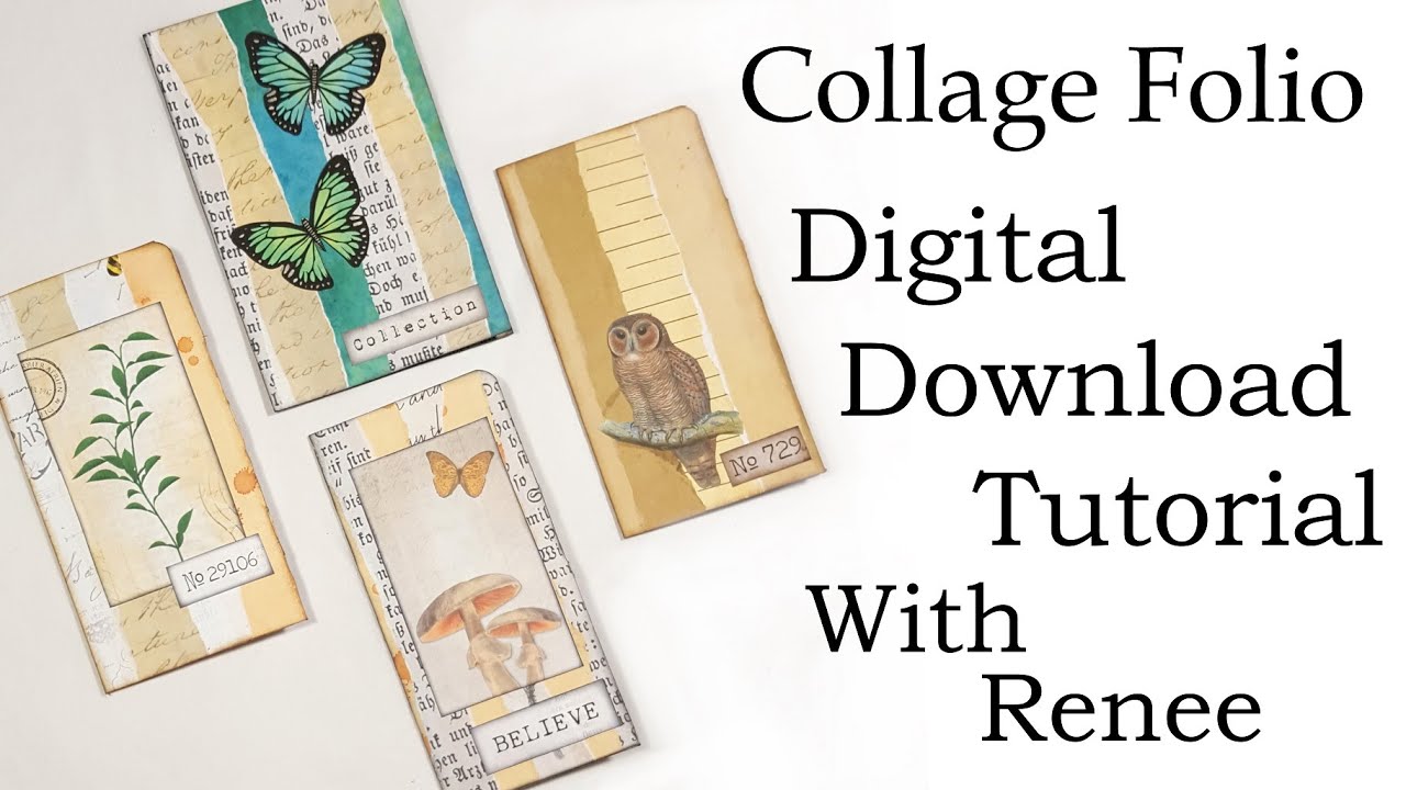 Collage Folio Digital Download Tutorial with Renee