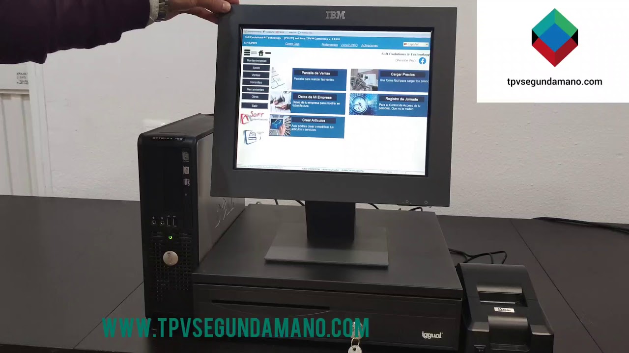 TPV Táctil IBM modular comercio, hostelería, tiendas...