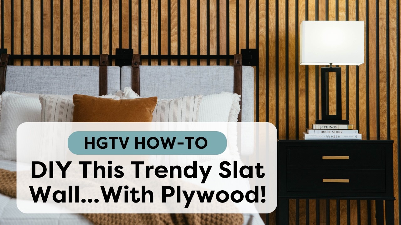 How to Build a Slat Wall (With Plywood!) | DIY Wood Slat Accent Wall