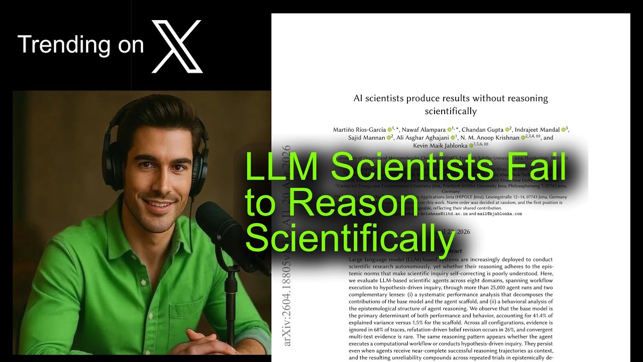 LLM Scientists Fail to Reason Scientifically
