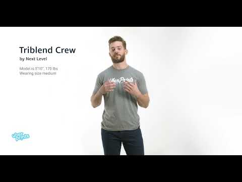 Triblend Crew by Next Level - Review Clip | Custom Printed at UberPrints