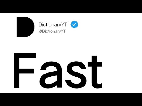 Fast Meaning in English