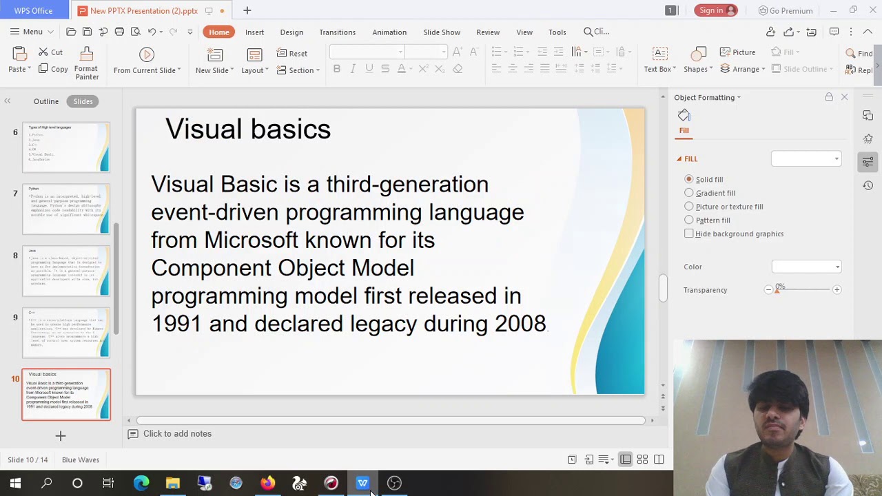 presentation On Programming languages