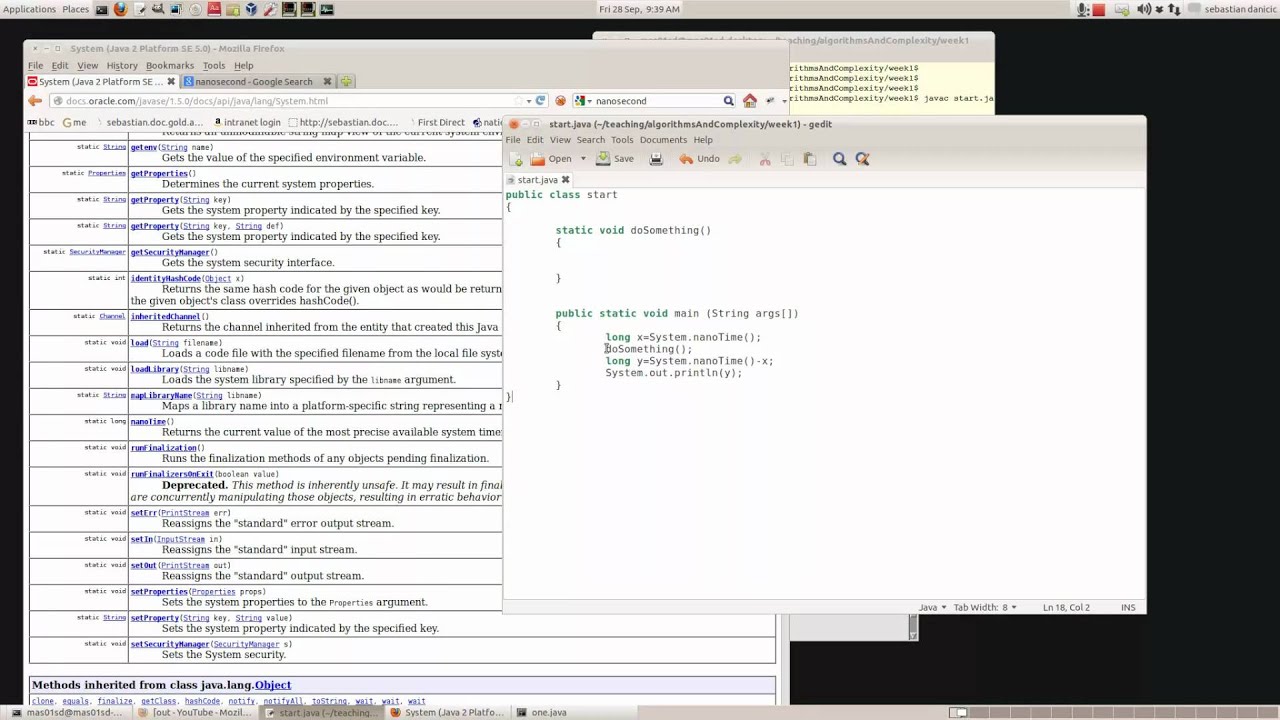 Timing your java programs (1)
