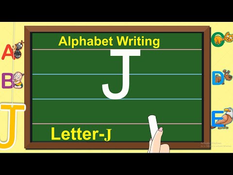 English Capital Letter Writing | Letter - J | Writing Capital ABC for children | Learning Booster