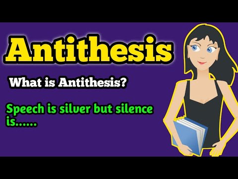 What is antithesis | Antithesis | Figure of speech