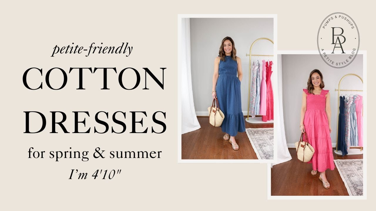 100% Cotton Dresses for Petites