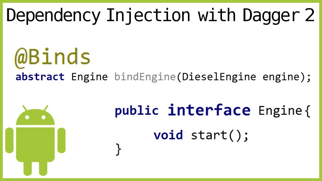 Dagger 2 Tutorial Part 6 - PROVIDING INTERFACES WITH @BINDS - Android Studio Tutorial
