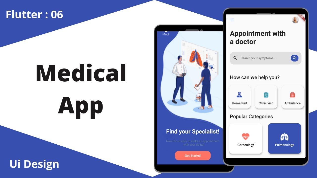 Flutter Medical App UI - Speed Code