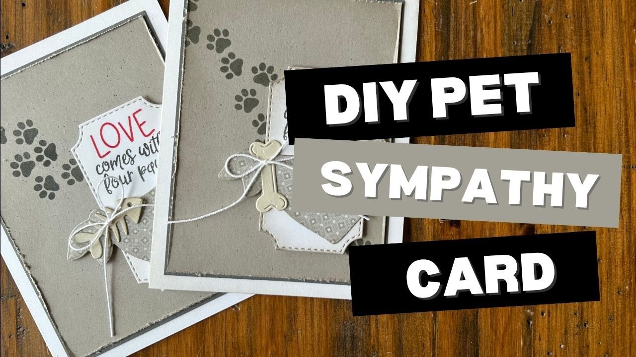 DIY Sympathy Card for a Pet