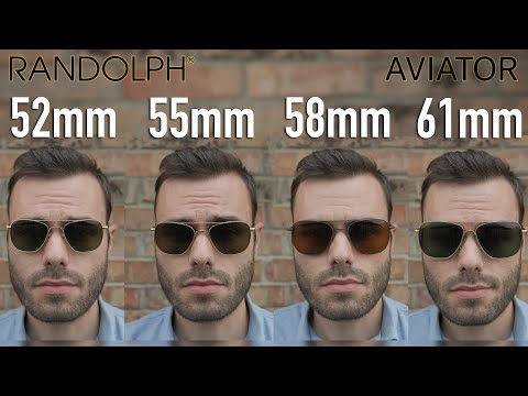 Randolph Aviator Size Comparison 52mm vs 55mm vs 58mm vs 61mm