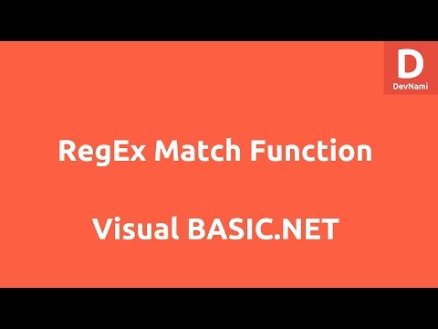 VB.NET Regex Match Function
