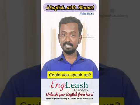 Speak Up - Phrasal Verb || Spoken English through Tamil | Short Video No. 65 || English with Manuel
