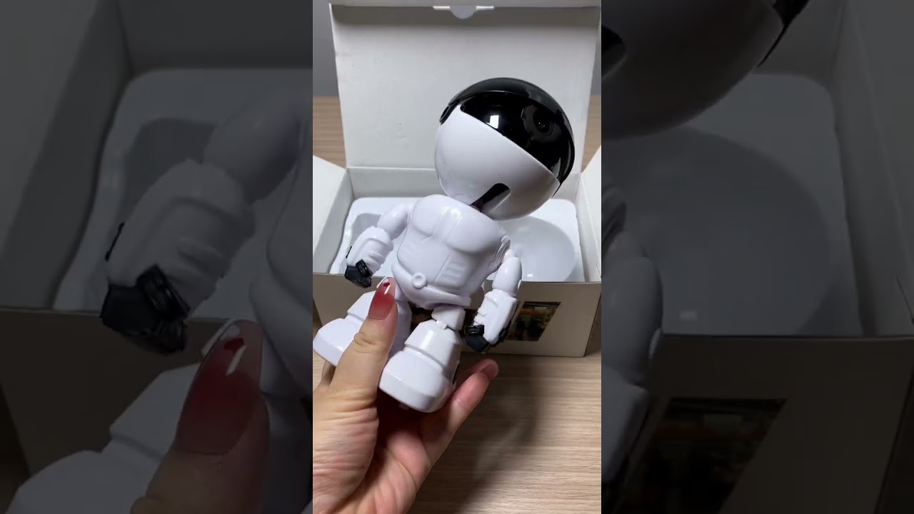 Easy-install robot security camera for indoor use #wificamera