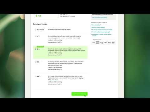 Become a Backer on Kickstarter easily.