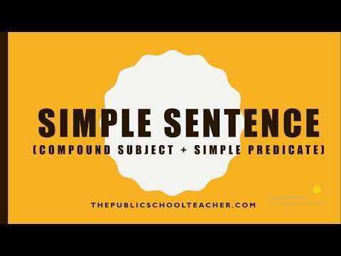 Lesson: Simple Sentence with a Compound Subject