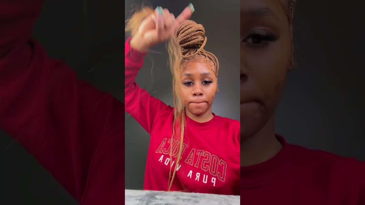 Turn my regular knotless braids into BOHO with me 😍 #oqhair #knotlessbraids #boho #braids