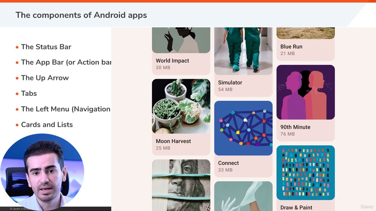 Android interface components overview || ui components in android || ios user interface