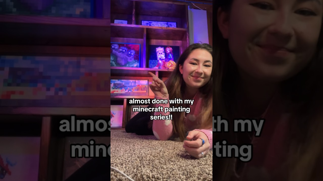 almost done with my minecraft painting series!