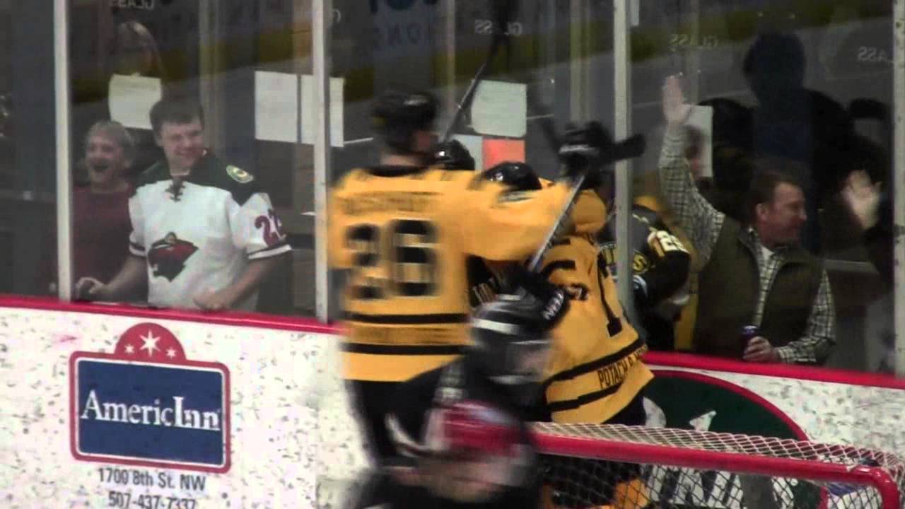 Austin Bruins vs. Minot Minotauros - Central Semis, Game 3 - highlights - 4/22/16
