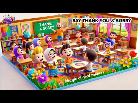 The Magic Words Song for Kids | Learn Manners with Thank You & Sorry 🎶 Fun & Educational!