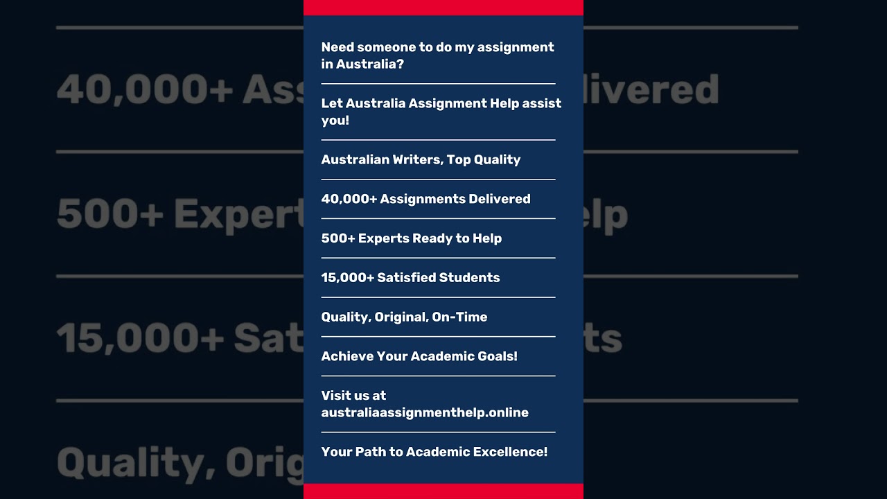 Do My Assignment For Me In Australia