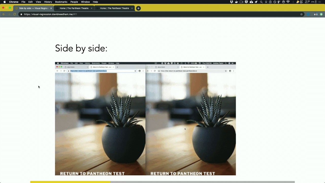 Visual Regression Testing with BackstopJS