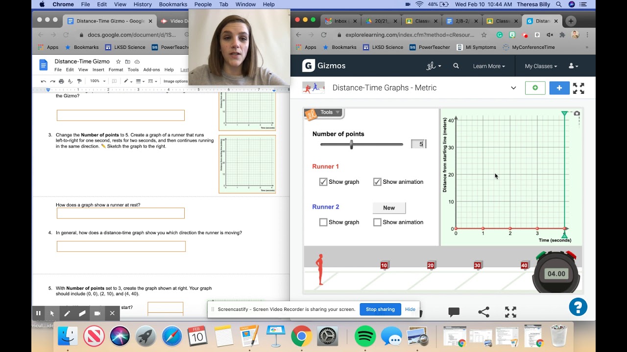 Distance-Time Graph Gizmo Part B HELP