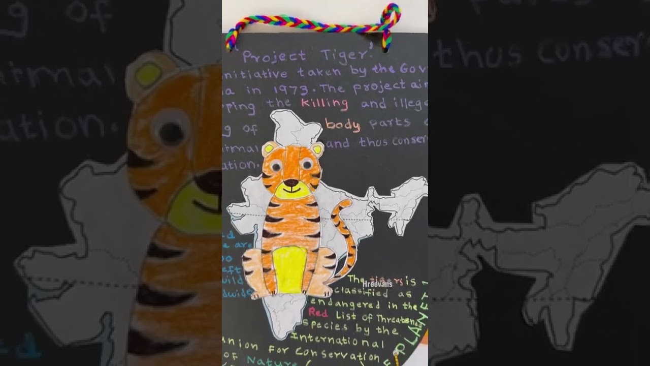 #worldtigerday #projecttiger #activitiesforkids #savetigers #postermaking