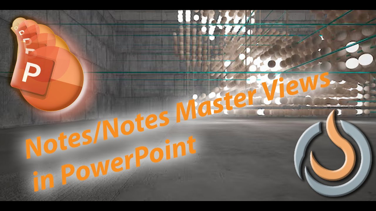 Using the PowerPoint Notes and Notes Master Views
